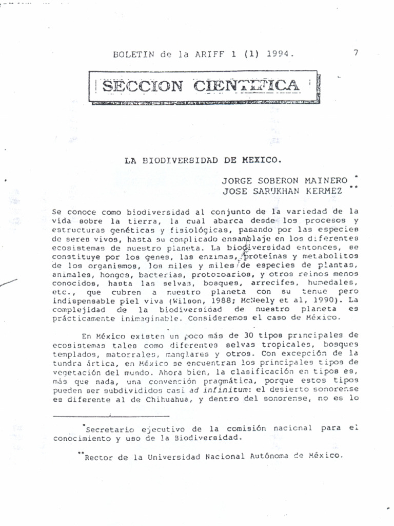 Articulo Soberon y Sarukan | PDF