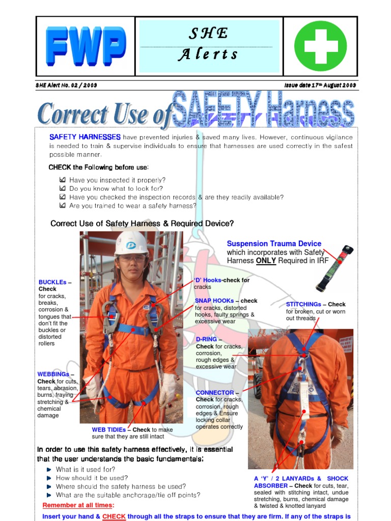 Safety Harness Pdf High Voltage Safety