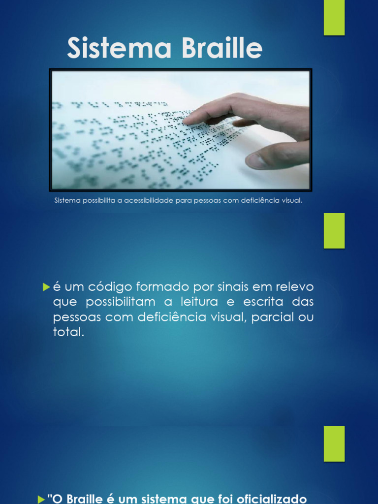 Sistema Braille | PDF | Deficiência visual