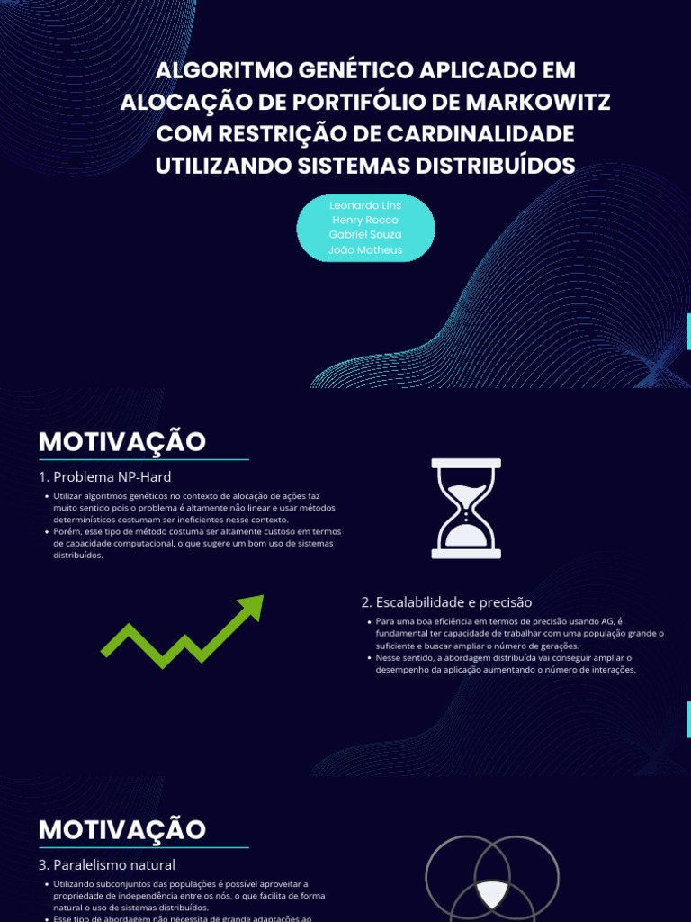 Algoritmos Genéticos Distribuídos | PDF | Sistema de processamento ...