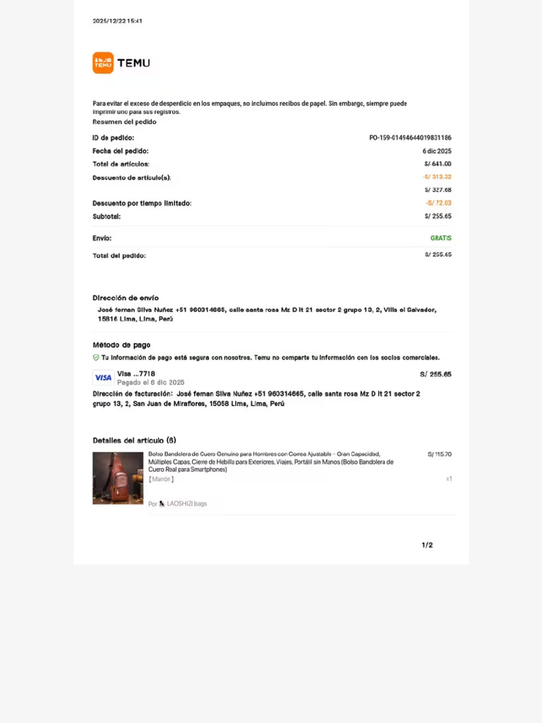 Temu Web Document | PDF