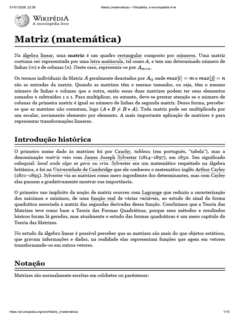 Matriz Es | PDF | Matriz (Matemática) | Matemática