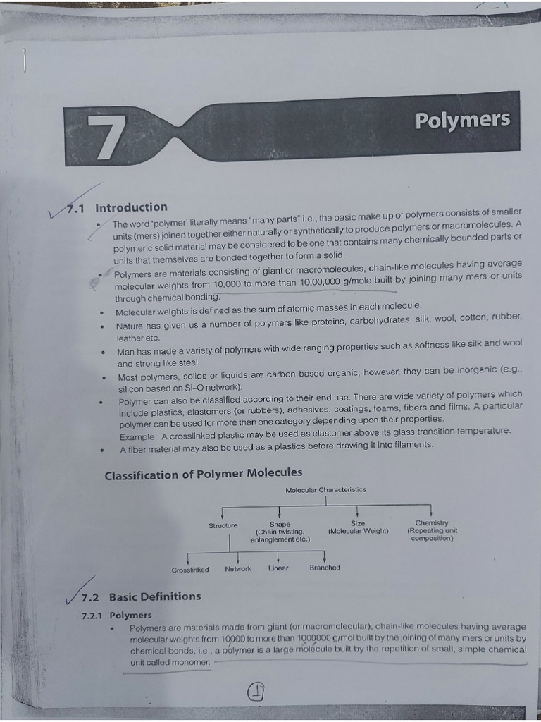 Polymers (Plastic Theory) | PDF
