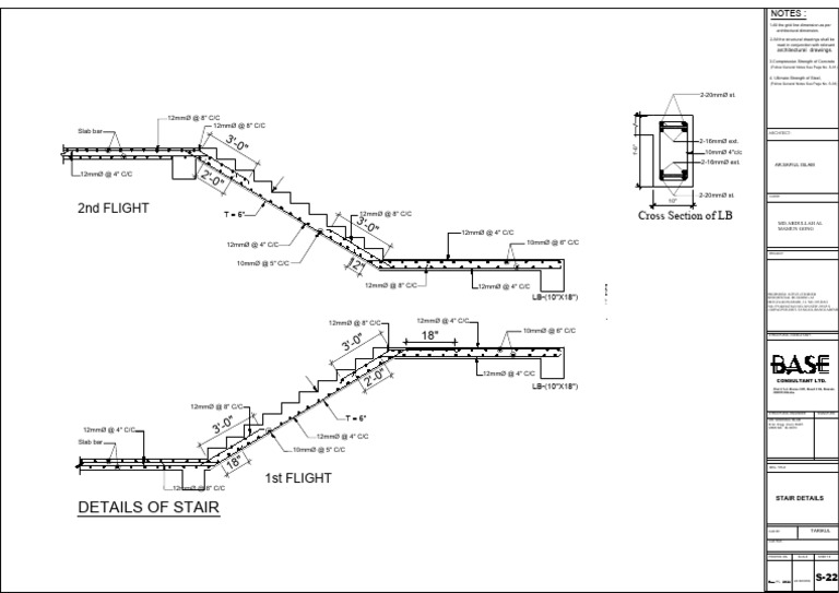 Stair Details Example | PDF | Civil Engineering