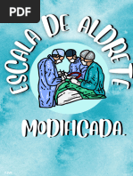 Escala de Aldrete: Evaluación Post-Anestésica | PDF
