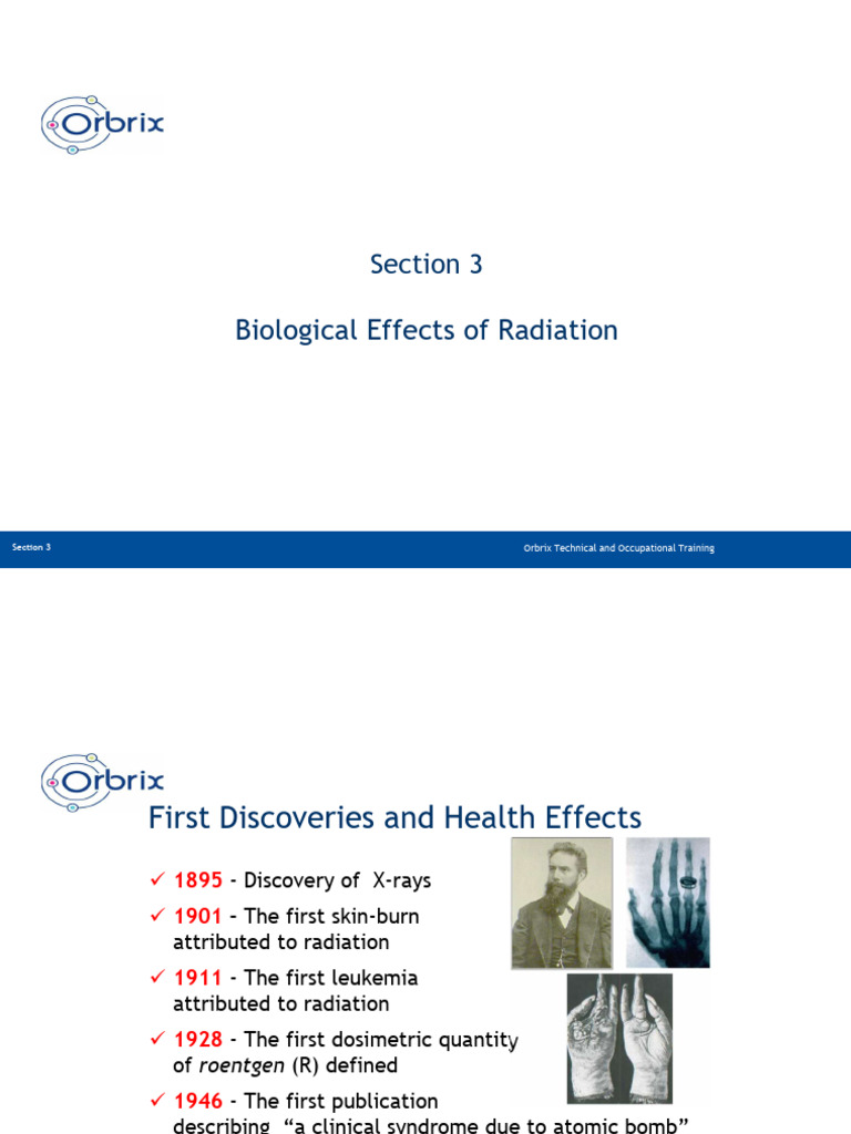 Biological Effects of Radiation | PDF | Absorbed Dose | Acute Radiation ...