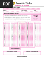 OMR Sheet for 50 Questions PDF | PDF