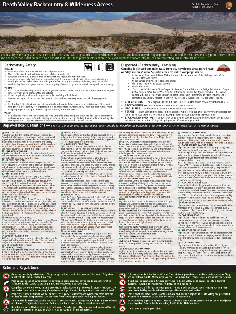 508 Backcountry and Wilderness Access Map | PDF | Road