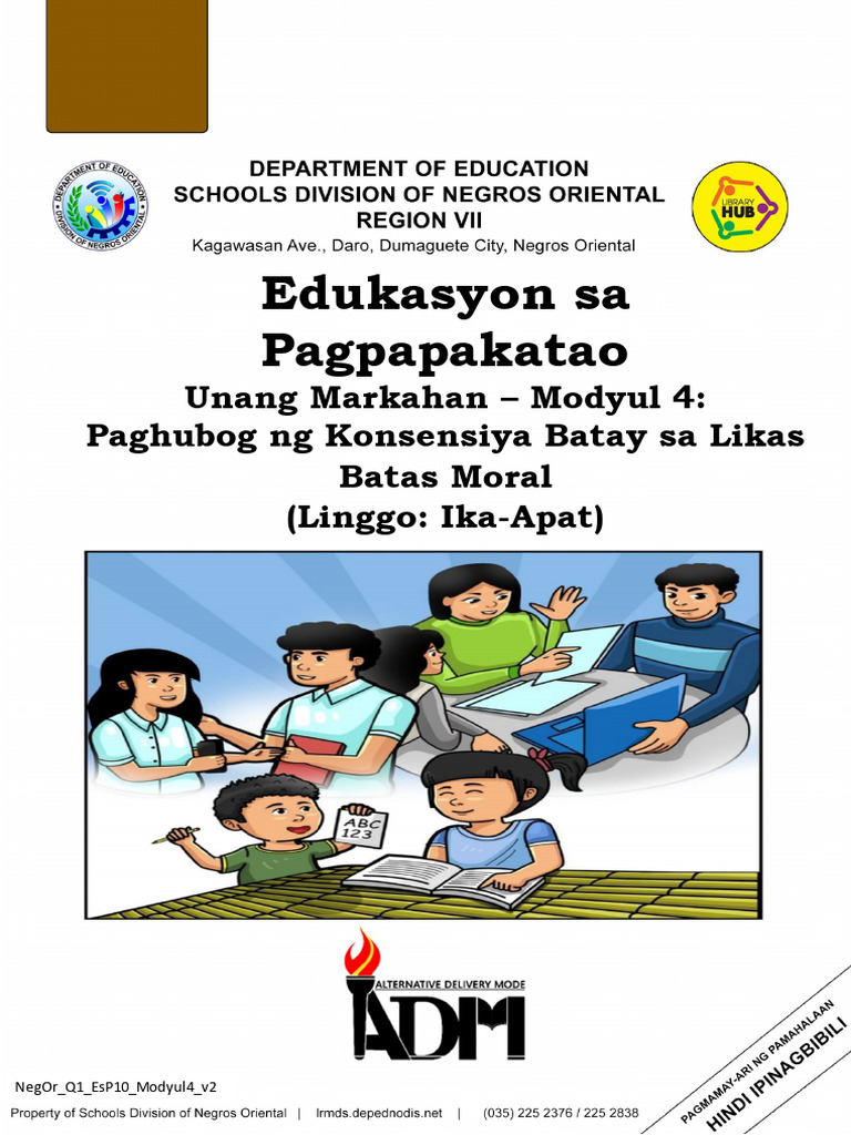 EsP 10 Quarter 1 Modyul 4 Week 4 Version 2 | PDF