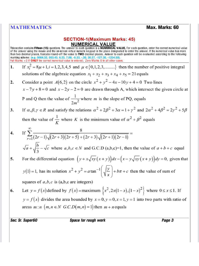 LBM Sir Test Paper | PDF