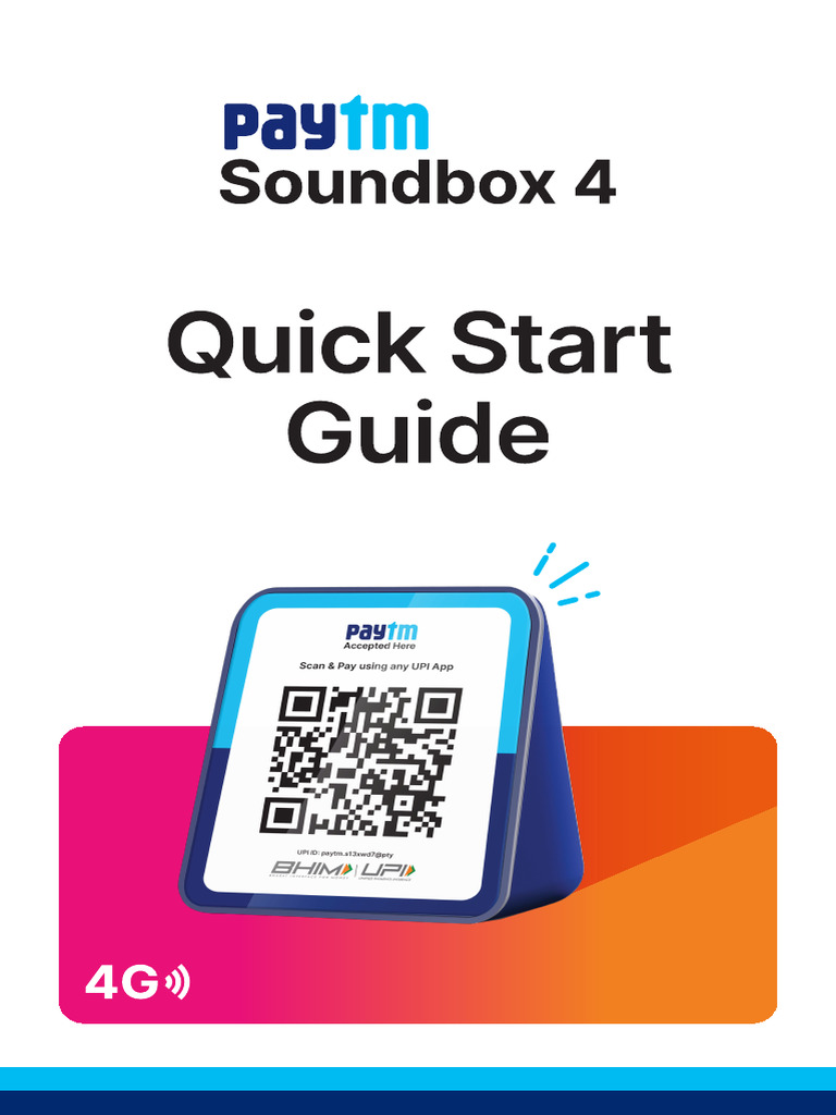 Paytm Soundbox User Manual | PDF