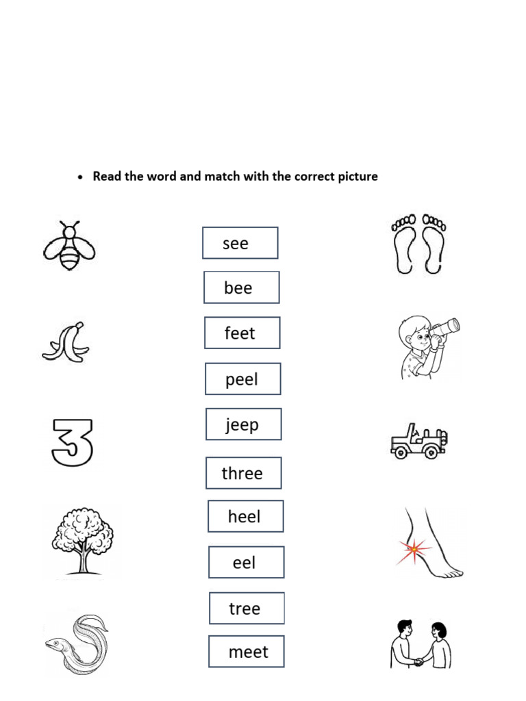 Worksheet Ee Words | PDF