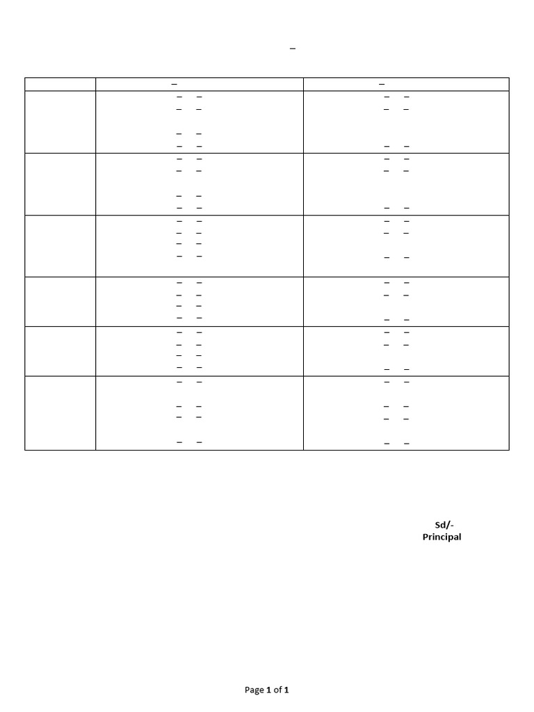 Practical and ASL Schedule_Annual_XI | PDF