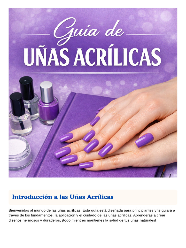 Acrylic Nail Guide for Beginners_20260127_225236_0000 | PDF | Clavo ...