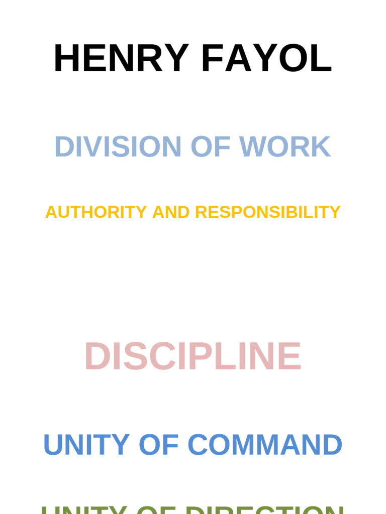 Henry Fayol | PDF