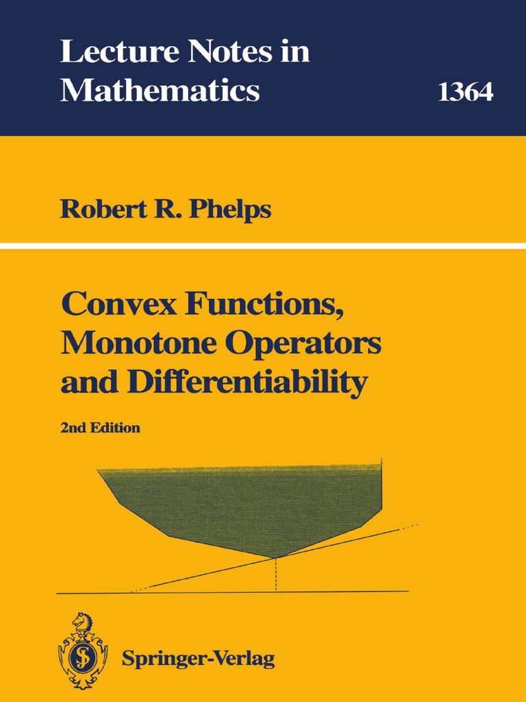 [Lecture Notes in Mathematics №1364] Robert R. Phelps (auth.) - Convex ...