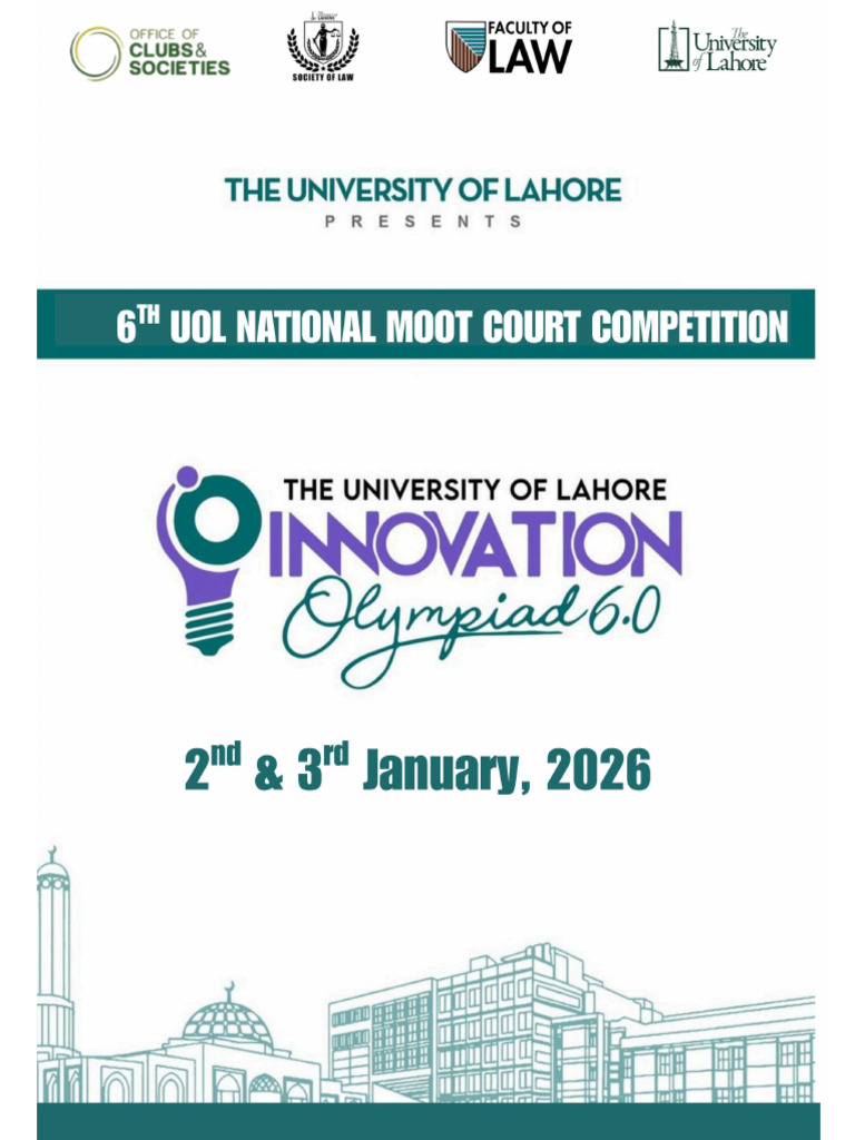 Moot Problems and Rules of 6th UOL National Law Moot Court Competition ...