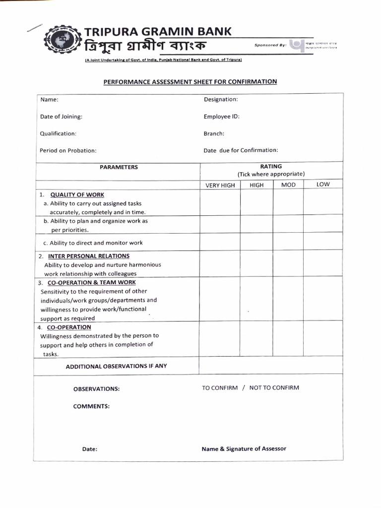 Staff Confirmation Reporting Format - 240503 - 141554 | PDF | Knowledge ...