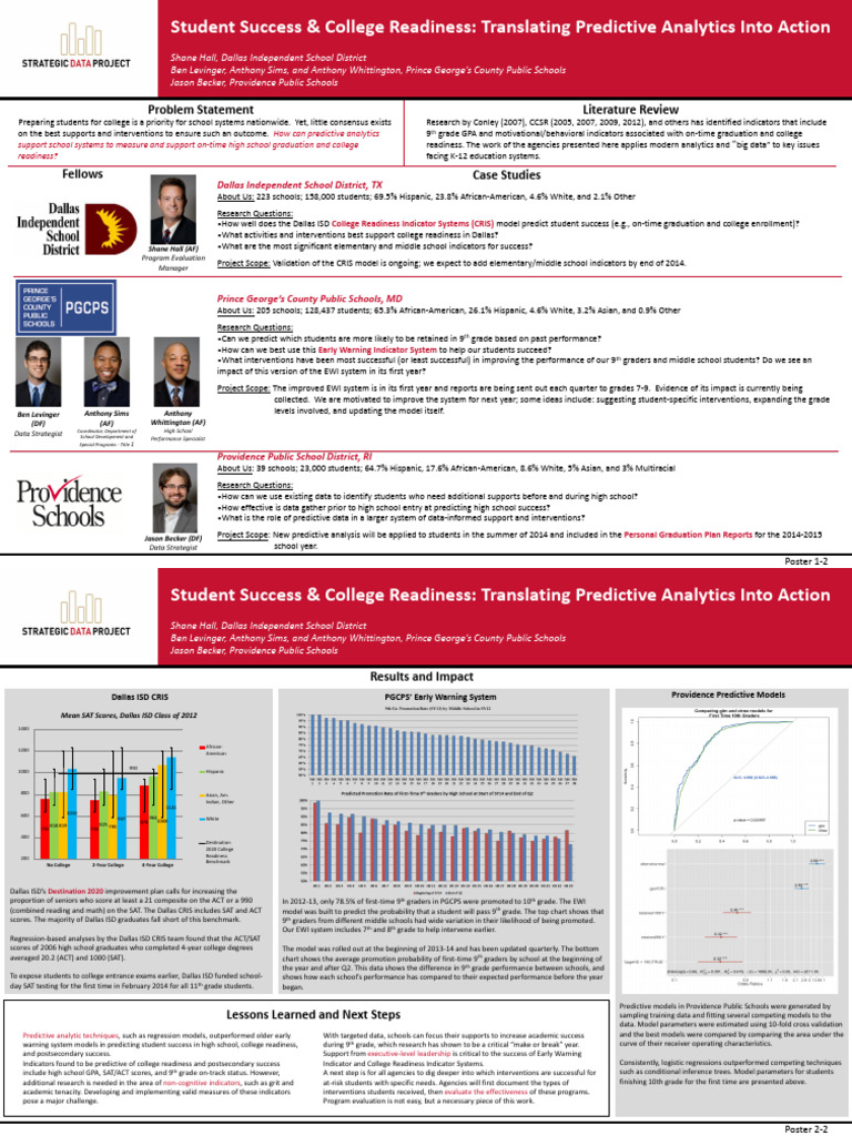 Student Success College Readiness Translating Predictive Analytics Into ...