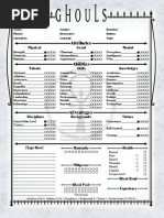 WOD - Werewolf - The Apocalypse - Character Sheet - 2nd Edition | PDF