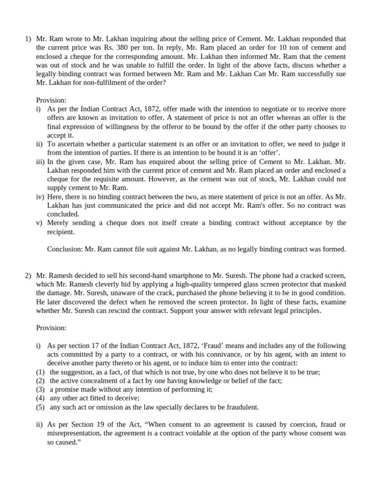 Extra Case | PDF | Consideration | Breach Of Contract