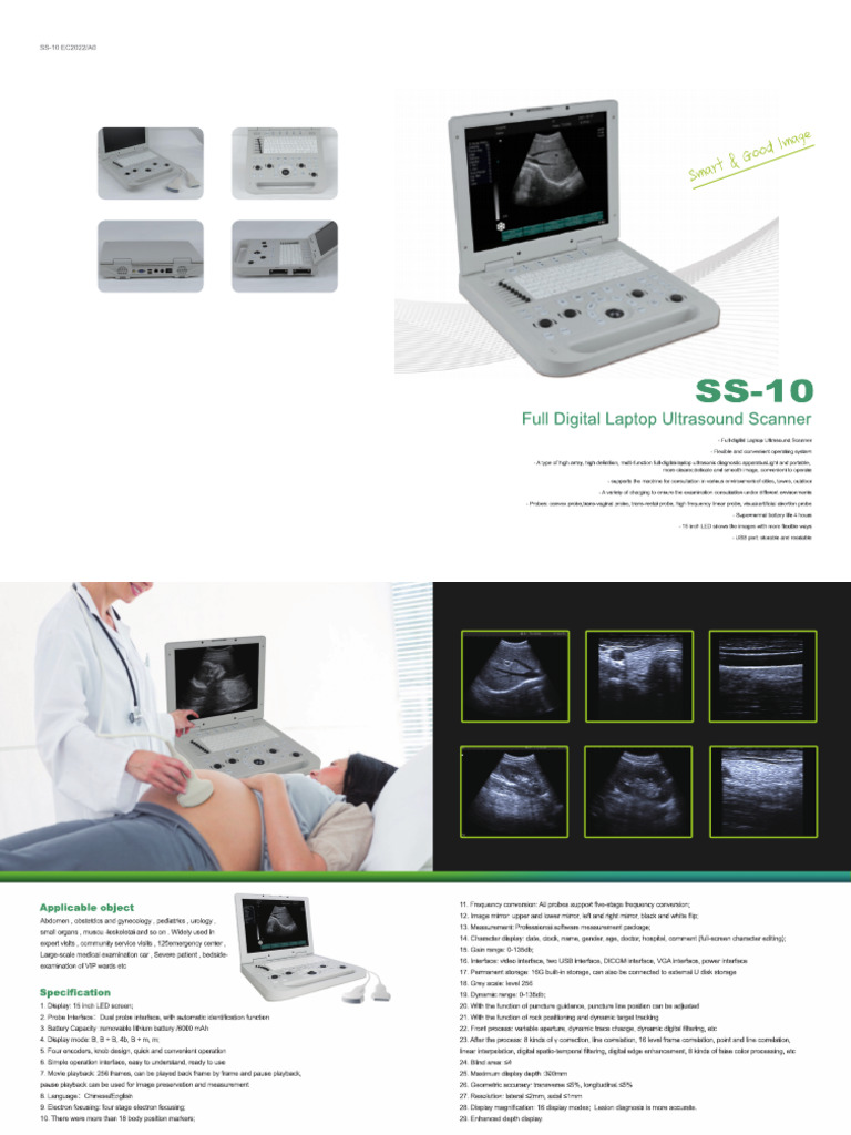 SS-10 Grey Color Ultrasound Machine | PDF