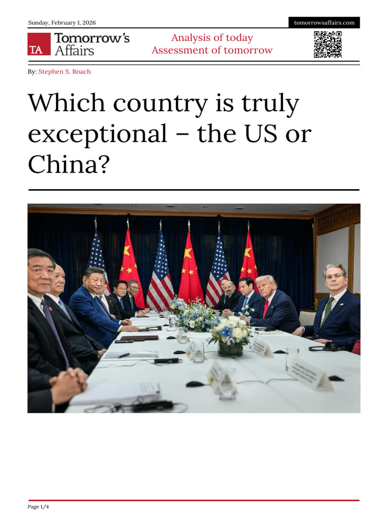 Which Country is Truly Exceptional the Us or China | PDF | China ...