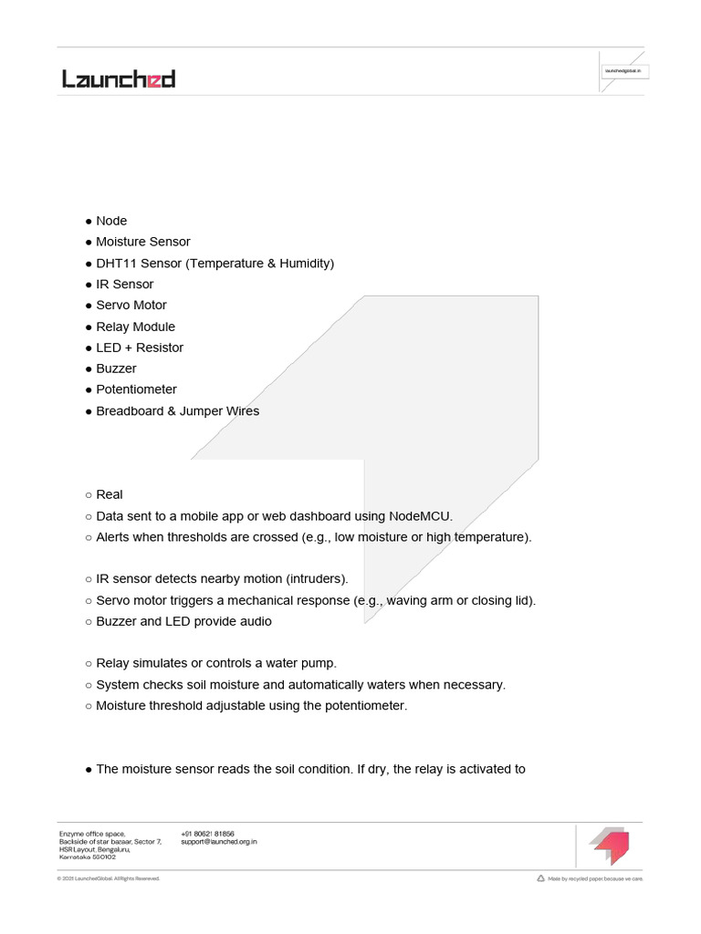 IOT and Robotics Capstone Project | PDF