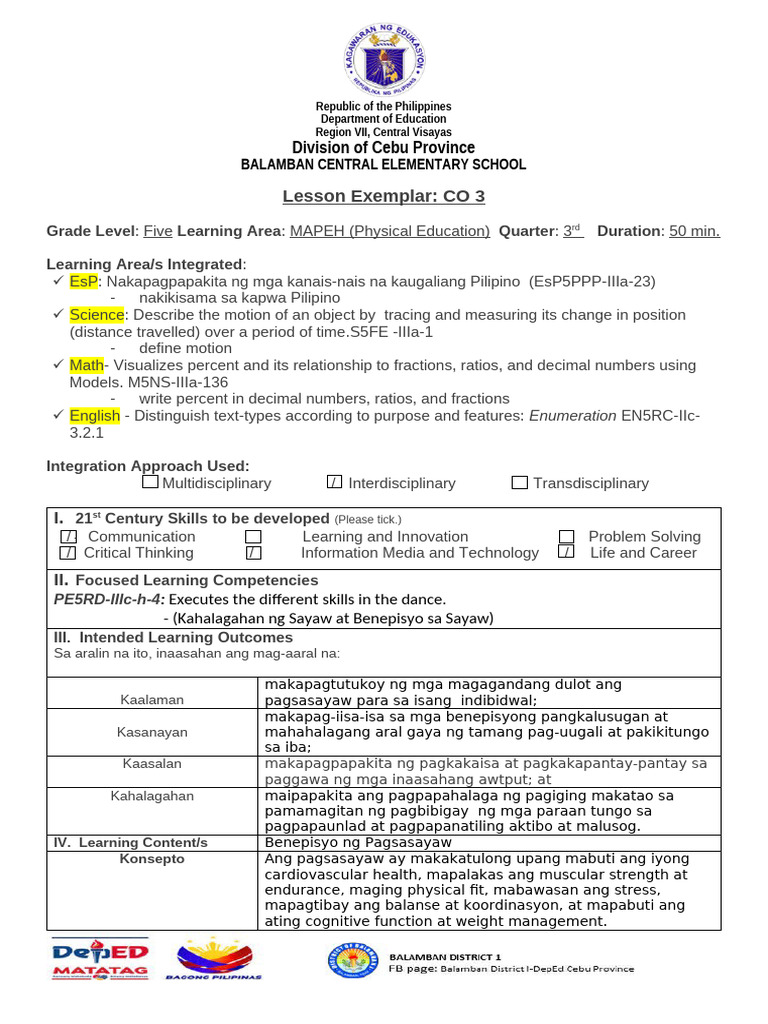Lesson Exemplar-CO 3 | PDF