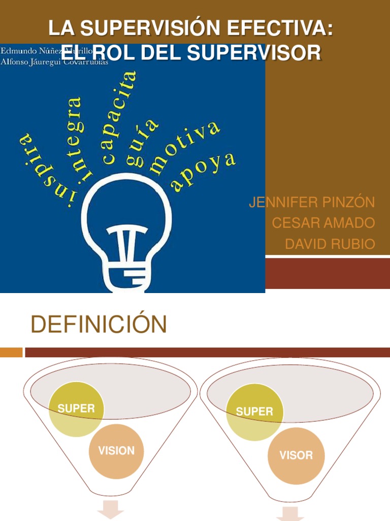 LA Supervisión Efectiva | PDF | Grupo de trabajo | Cognición