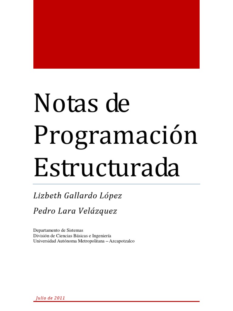 Programacion Estructurada | PDF | Algoritmos | Lenguaje de programación