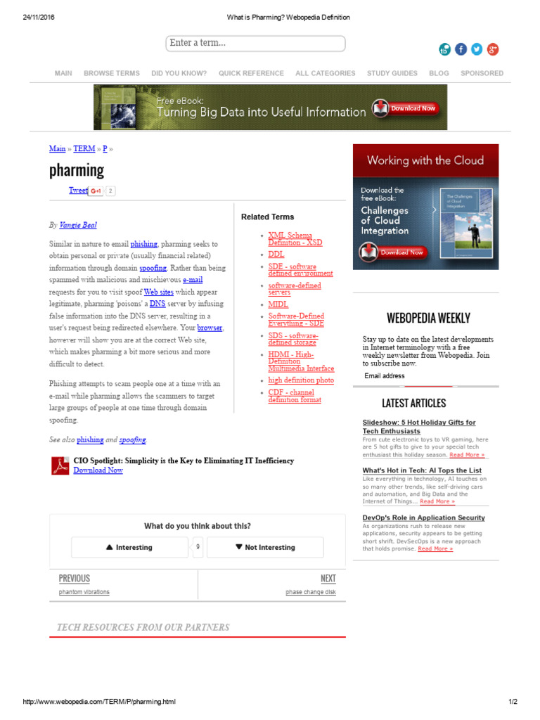 What is Pharming_ Webopedia Definition | PDF | Phishing | Email Spam