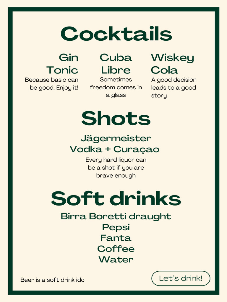 Drink Menu | PDF