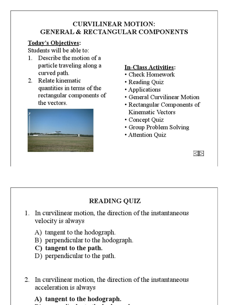 Dynamics Lecture Accl-Velocity | PDF | Acceleration | Velocity