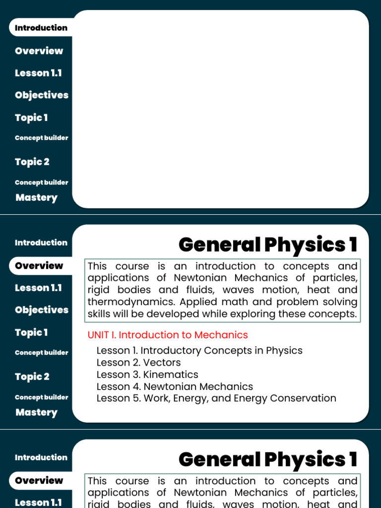 Physics 1 Intro Lesson 1.1 | PDF | International System Of Units ...