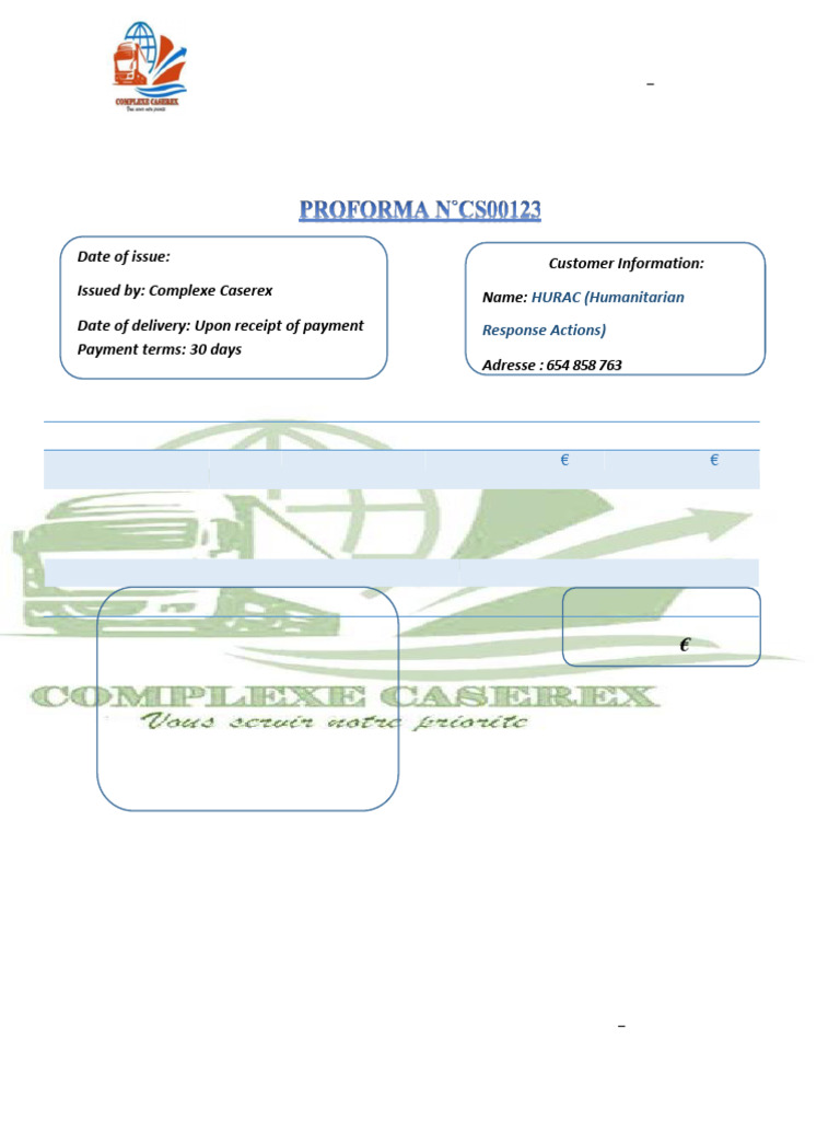 Proforma 4 Bon | PDF