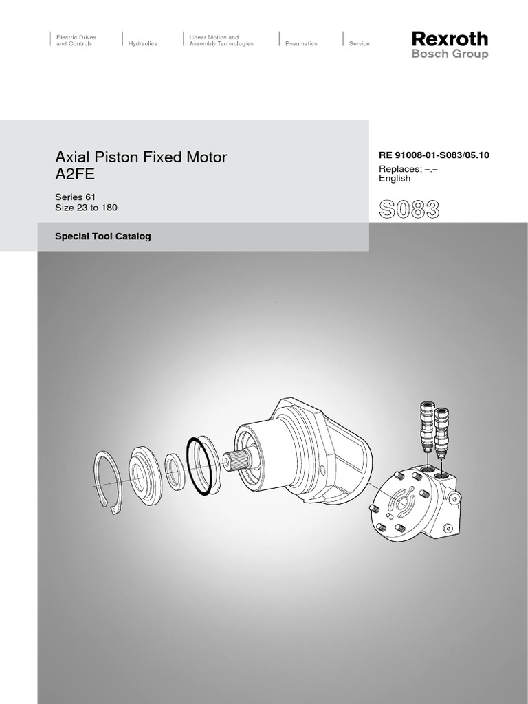 Special Tool catalog A2FE series 61 size 23 to 180 in English, level 3 ...