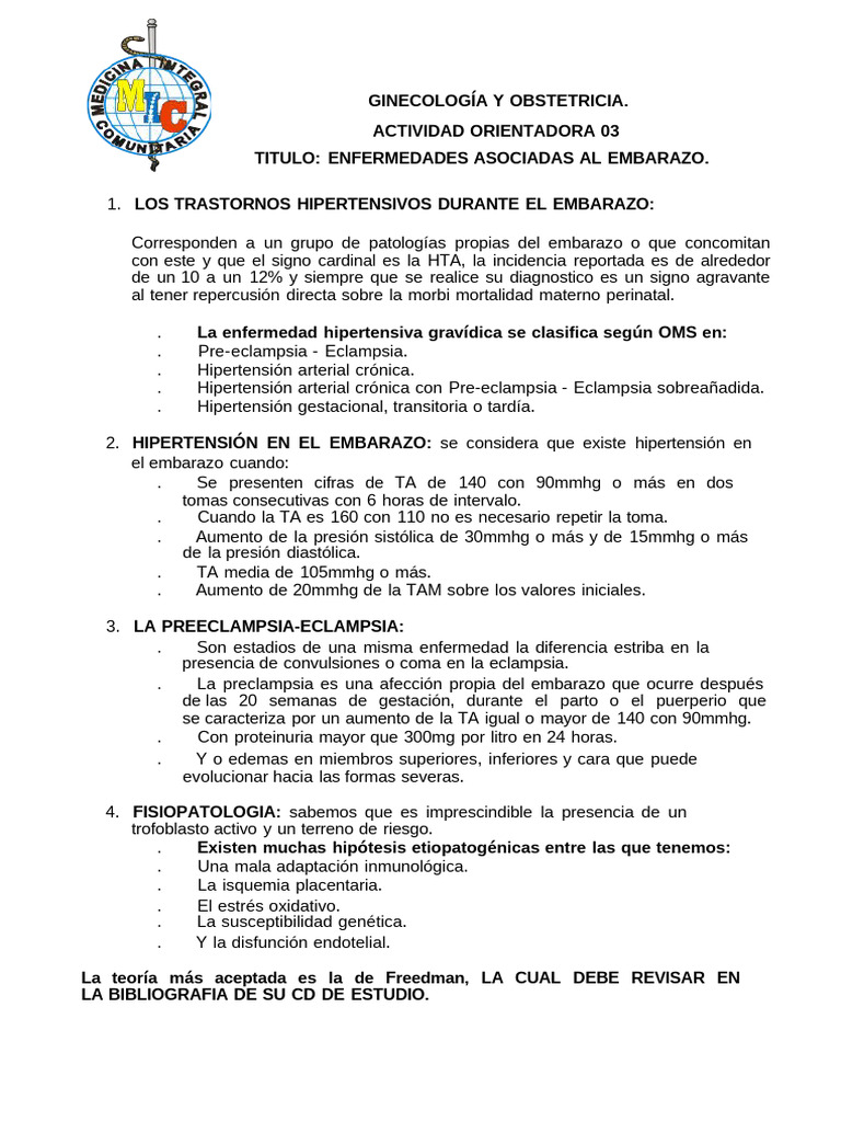 Gine. - Ao 03 | PDF | El embarazo | Hipertensión