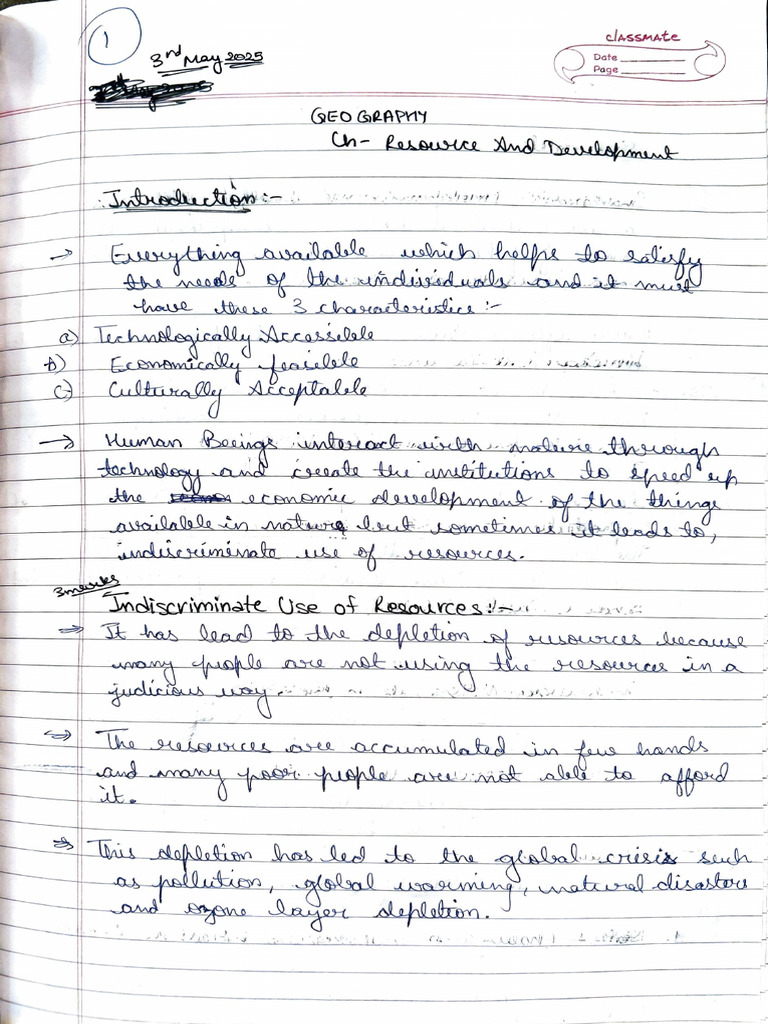 Resources and Development | PDF