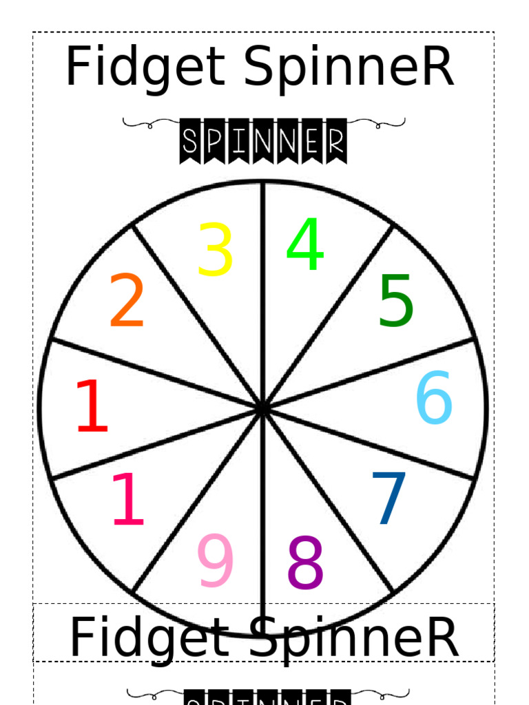 Fidget Spinner Template | PDF