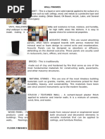 Interior Materials and Finishes Guide | PDF | Flooring | Wall