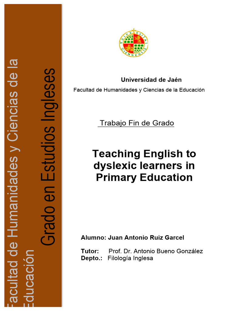 Teaching English For Dyslexia | PDF | Dyslexia | Phonics