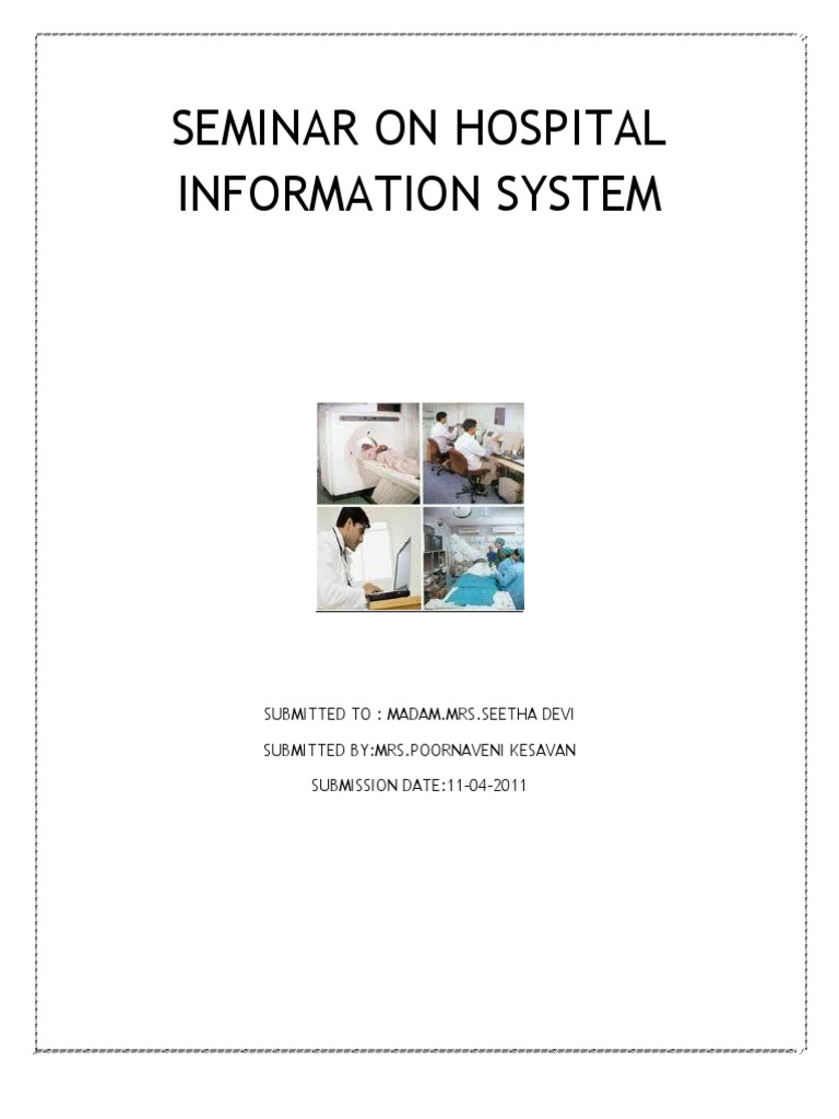 Seminar On Hospital Information System | Download Free PDF ...