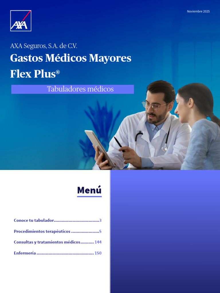 AXA Tabulador - Flex | PDF | Especialidades Medicas | Medicina CLINICA