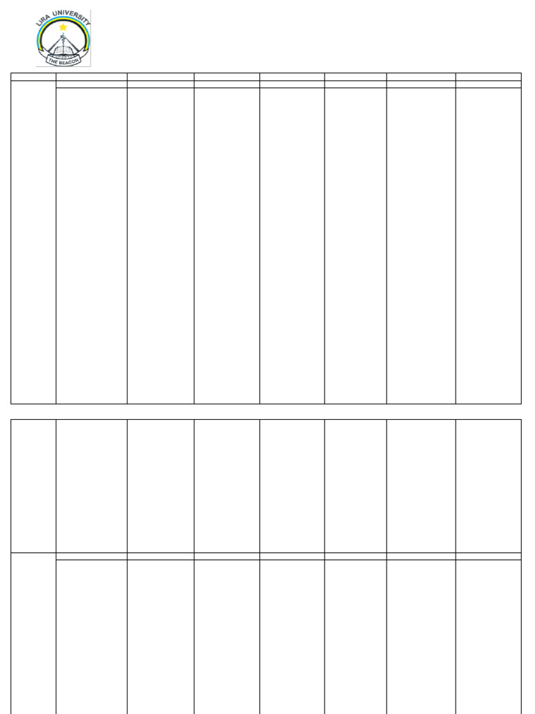 Teaching Time Table Template For Sem Two 2025-2026 - Foe - BSC - Bced ...