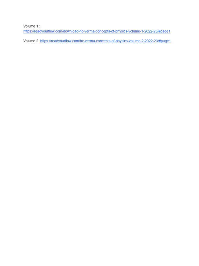 HC Verma Download Link | PDF