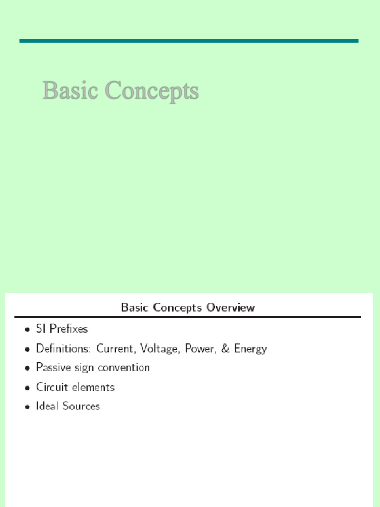 Chapter 1 Basic Concepts | PDF