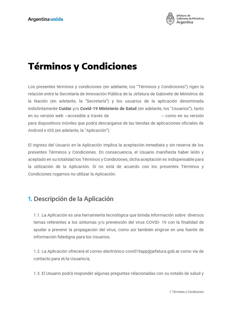 Terminos Condiciones