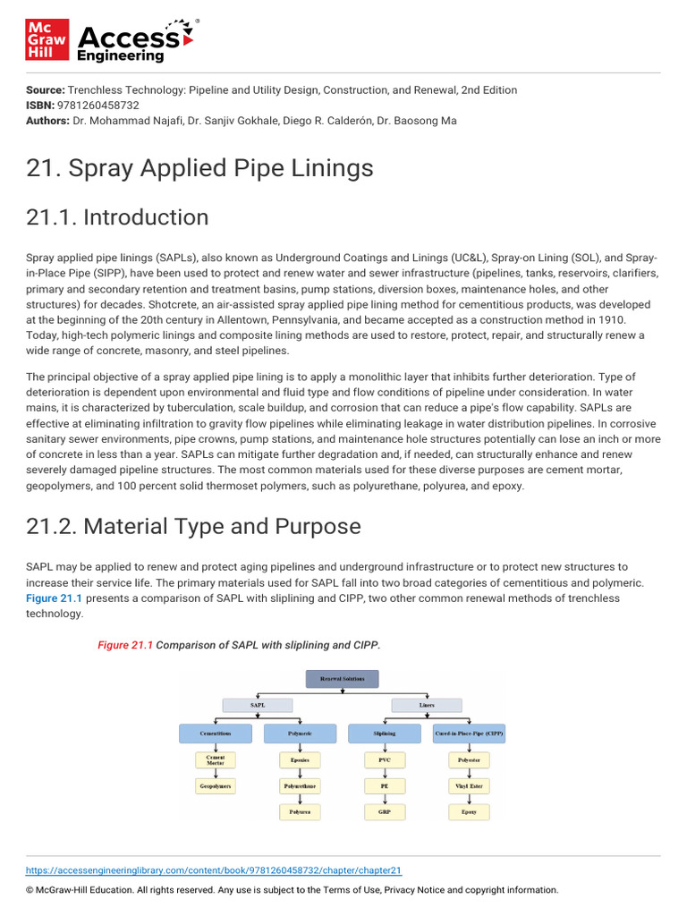 Spray-Applied-Pipe-Linings | PDF | Concrete | Epoxy