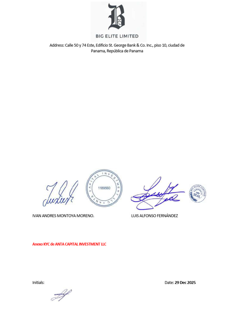 AUT - KYC BIG ELITE LIMITED.(1) | PDF | Bancario | Sector privado